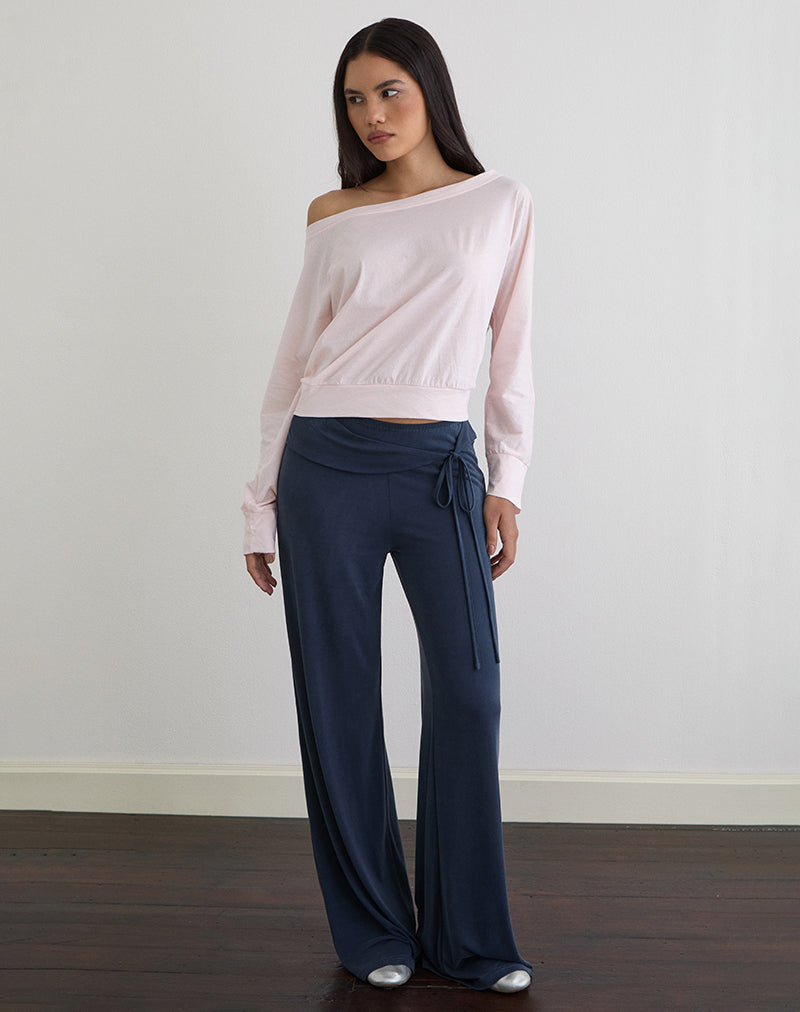 Pink Long Sleeve Top | Daral – motelrocks-com-aus