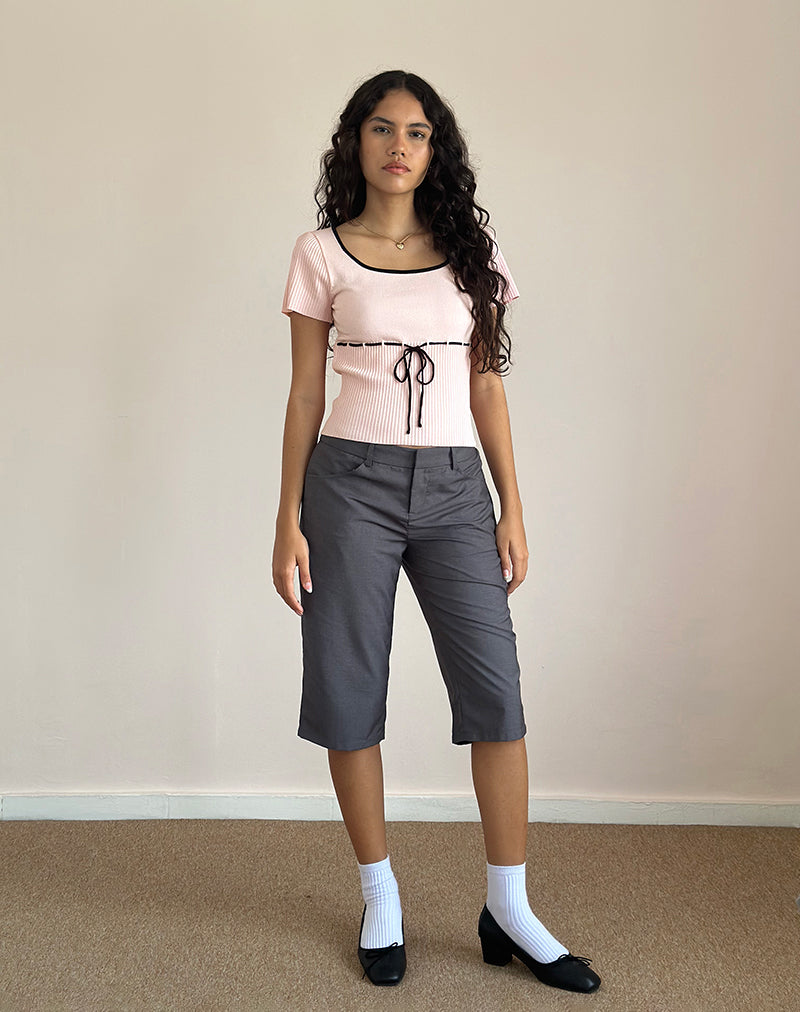 Blush Pink with Black Top | Frauke – motelrocks-com-aus