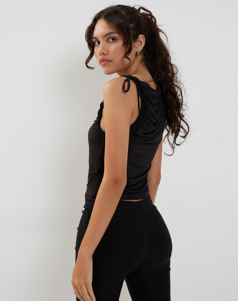 Black Vest Top | Hagne – motelrocks-com-aus