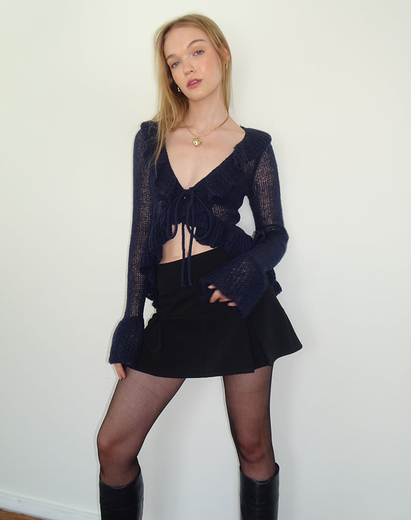 Navy Ruffle Cradi | Kendra – motelrocks-com-aus