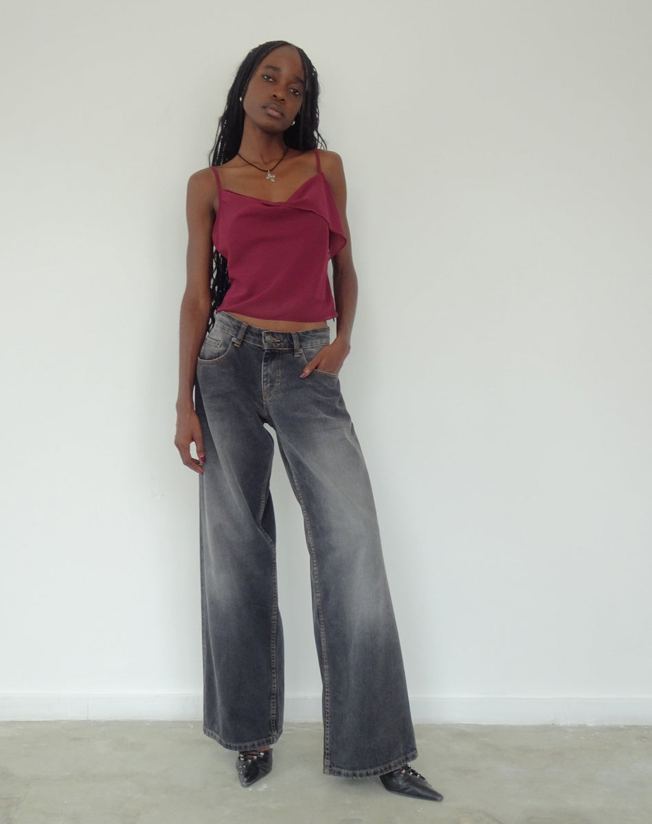 Chiffon Plum Top | Satisha – motelrocks-com-aus