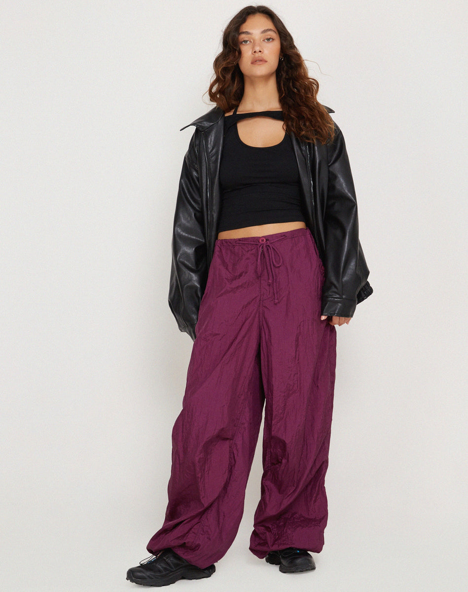 Deep Purple Trousers | Chute – motelrocks-com-aus