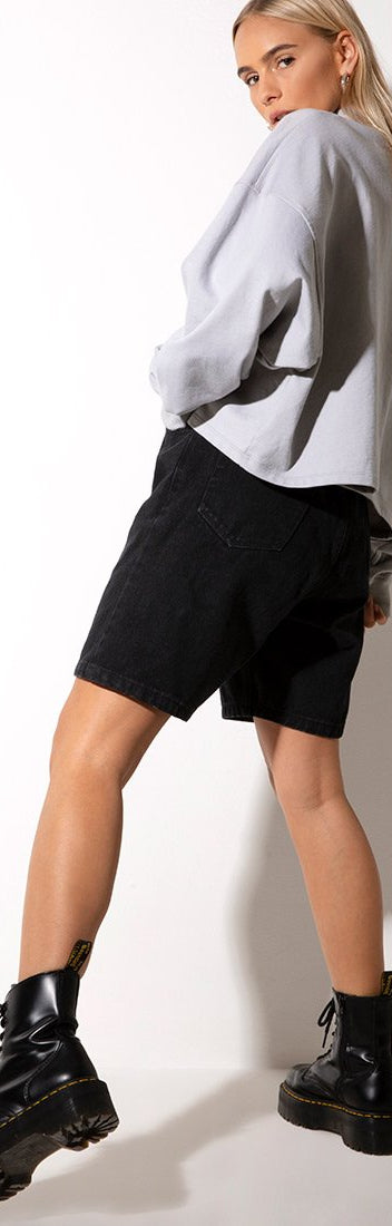 Deca Sweatshirt | Modern Day Romantic Grey – motelrocks-com-aus